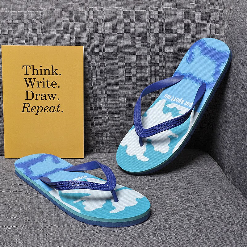 rubber beach slippers Summer Outdoor Surfer Word S... – Vicedeal