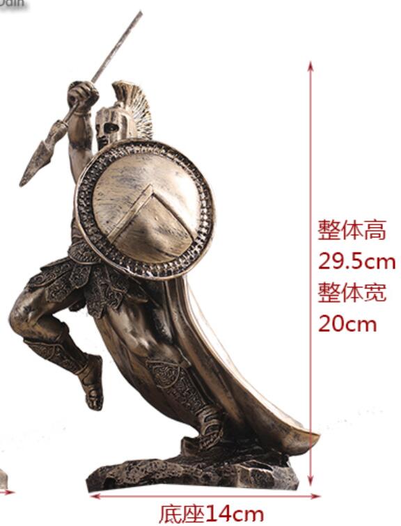 Retro Knight ornaments in ancient Rome Spartan cha... – Vicedeal