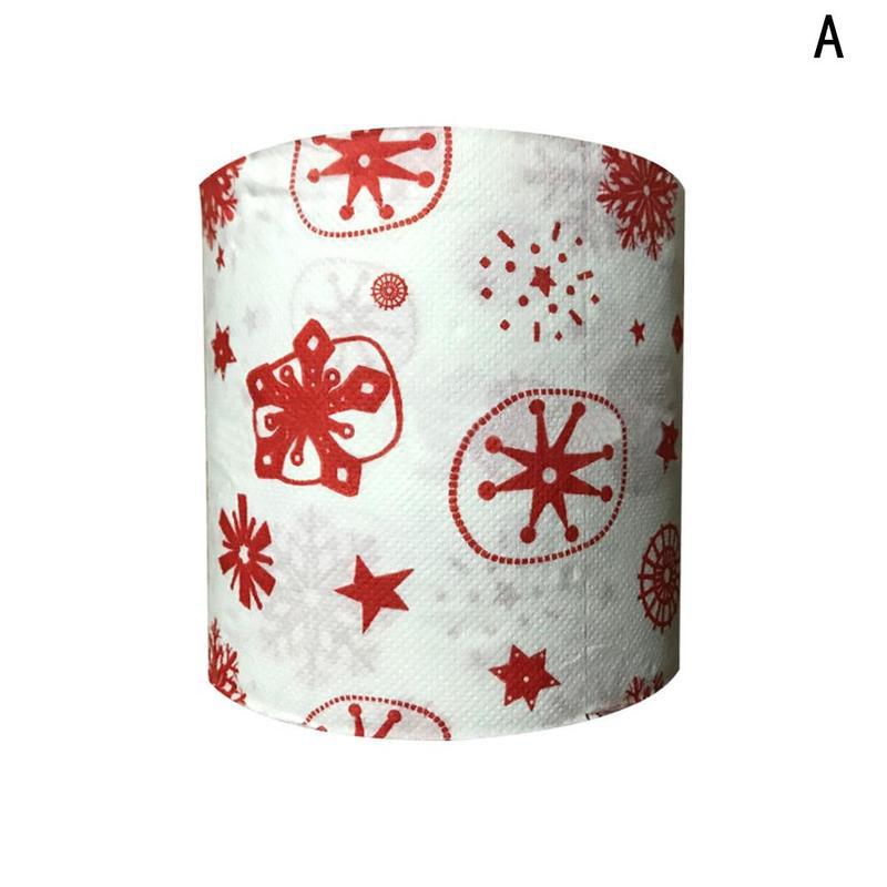 1 Roll Christmas Paper Towels Printed Paper Towel ... – Grandado