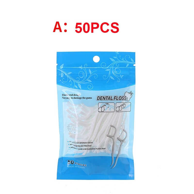 100pcs/50pcs Dental Floss Picks Toothpicks Teeth S... – Grandado