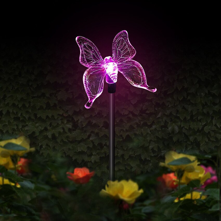 Solar lights outdoors LED butterfly dragonfly flyi... – Vicedeal
