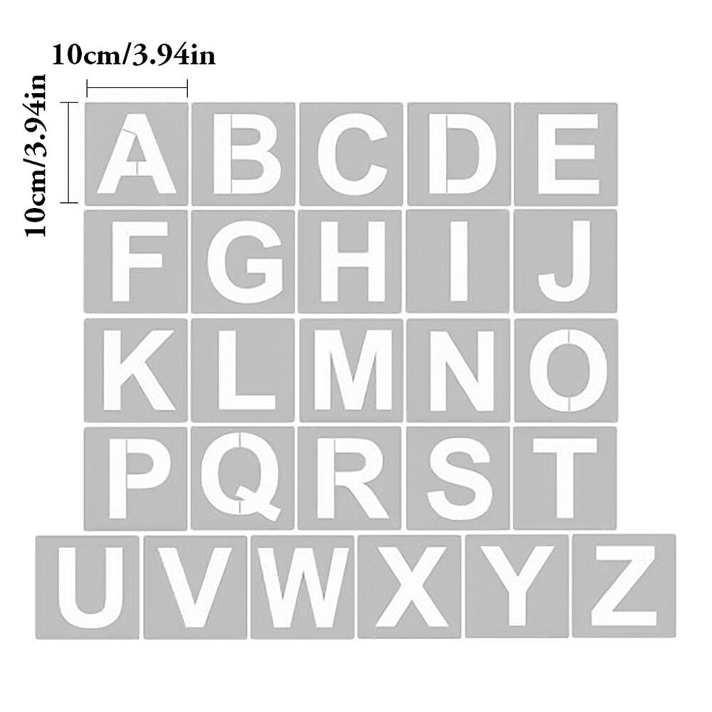 Letter Number Stencils for Painting on Wood Reusab... – Grandado