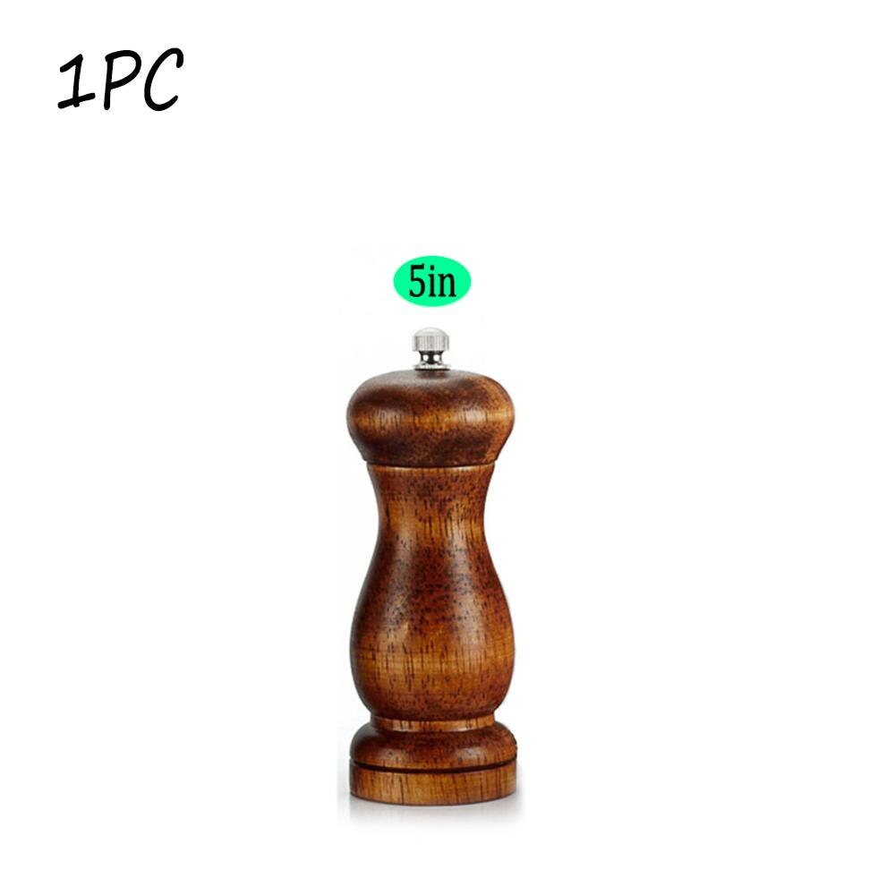4PC Oak Pepper Grinder Coarse Salt Solid Wooden Oa... – Grandado