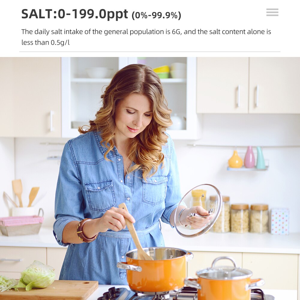 6 In 1 PH EC TDS Meter Salinity S.G Temp High Prec... – Grandado