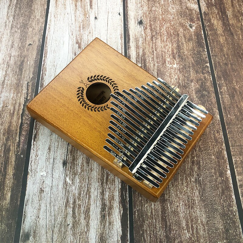 17 Keys Bull Kalimba Thumb Piano Mahogany Body Mus... – Grandado