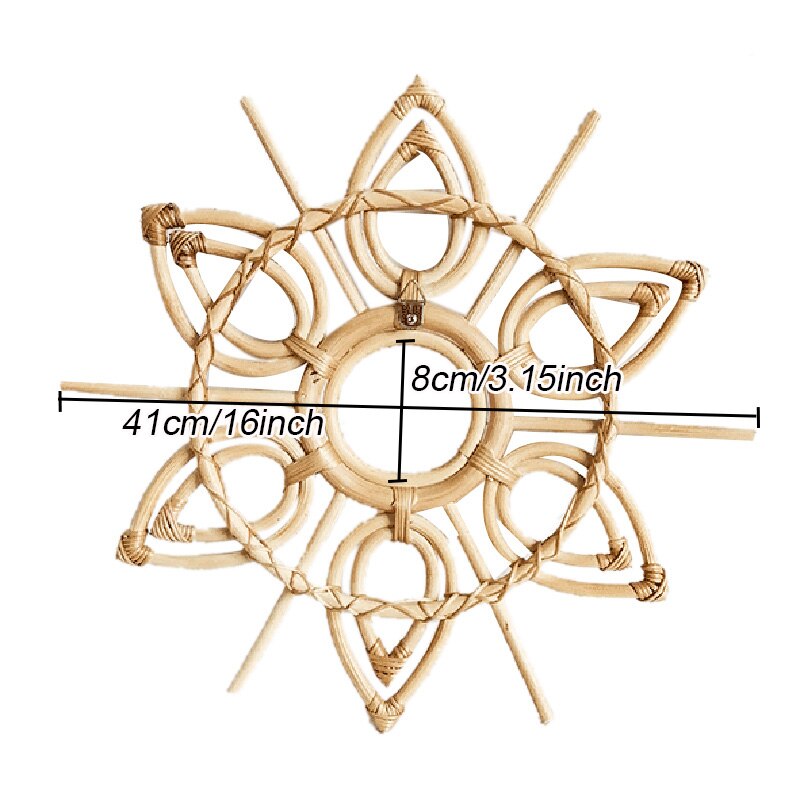 Rattan Frame Mirror Decor Wall Frames Deco Frame, ... – Grandado