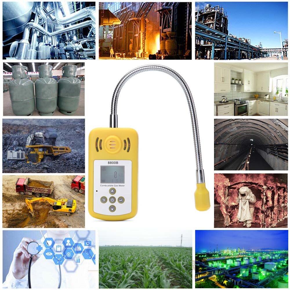 Portable Gas Analyzer Combustible Gas Detector Gas... – Grandado