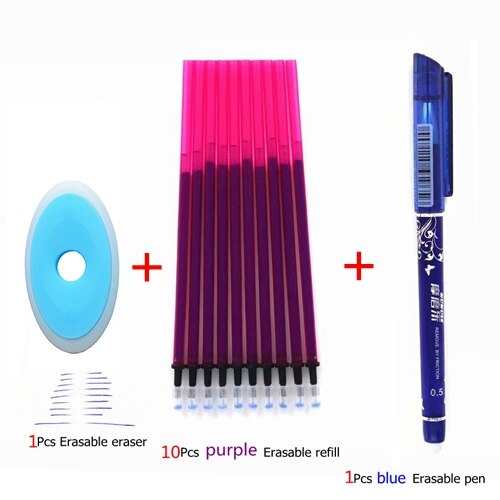 3/6Pcs/set Erasable Pen Refill 0.5mm Blue Erasable... – Grandado