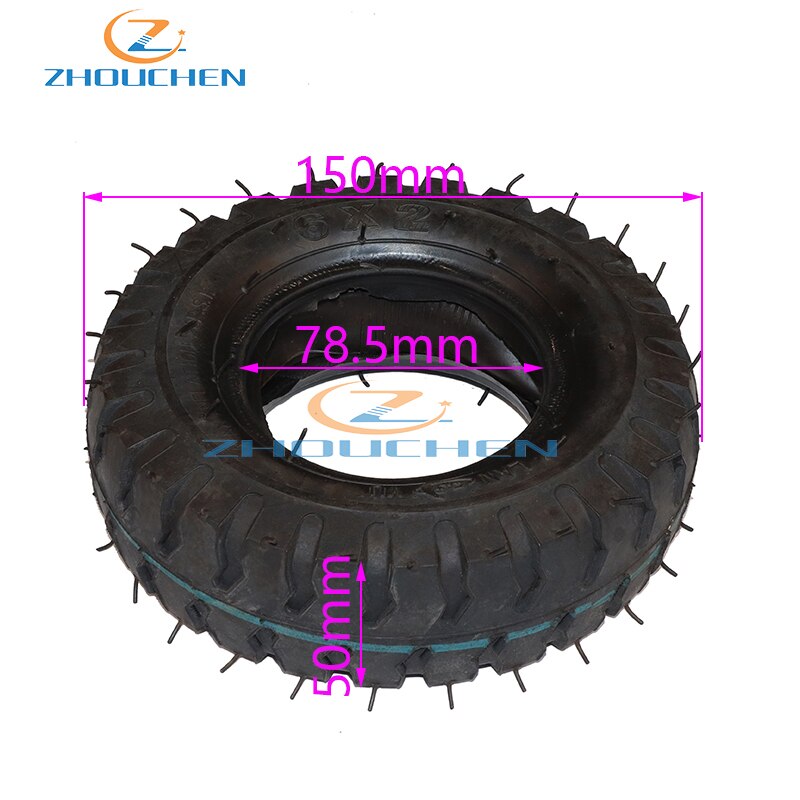 6 inch inner tube 6*2 trolley pneumatic wheel univ... – Grandado