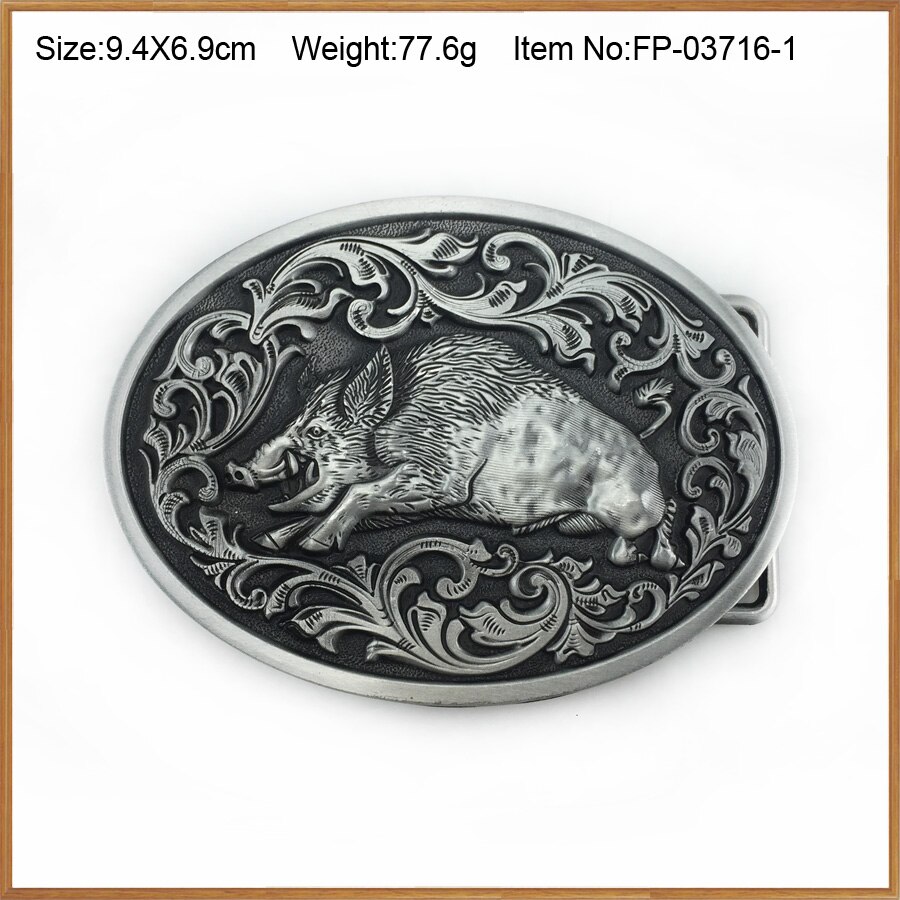 BuckleClub retro 3D wild boar belt buckle western ... – Vicedeal