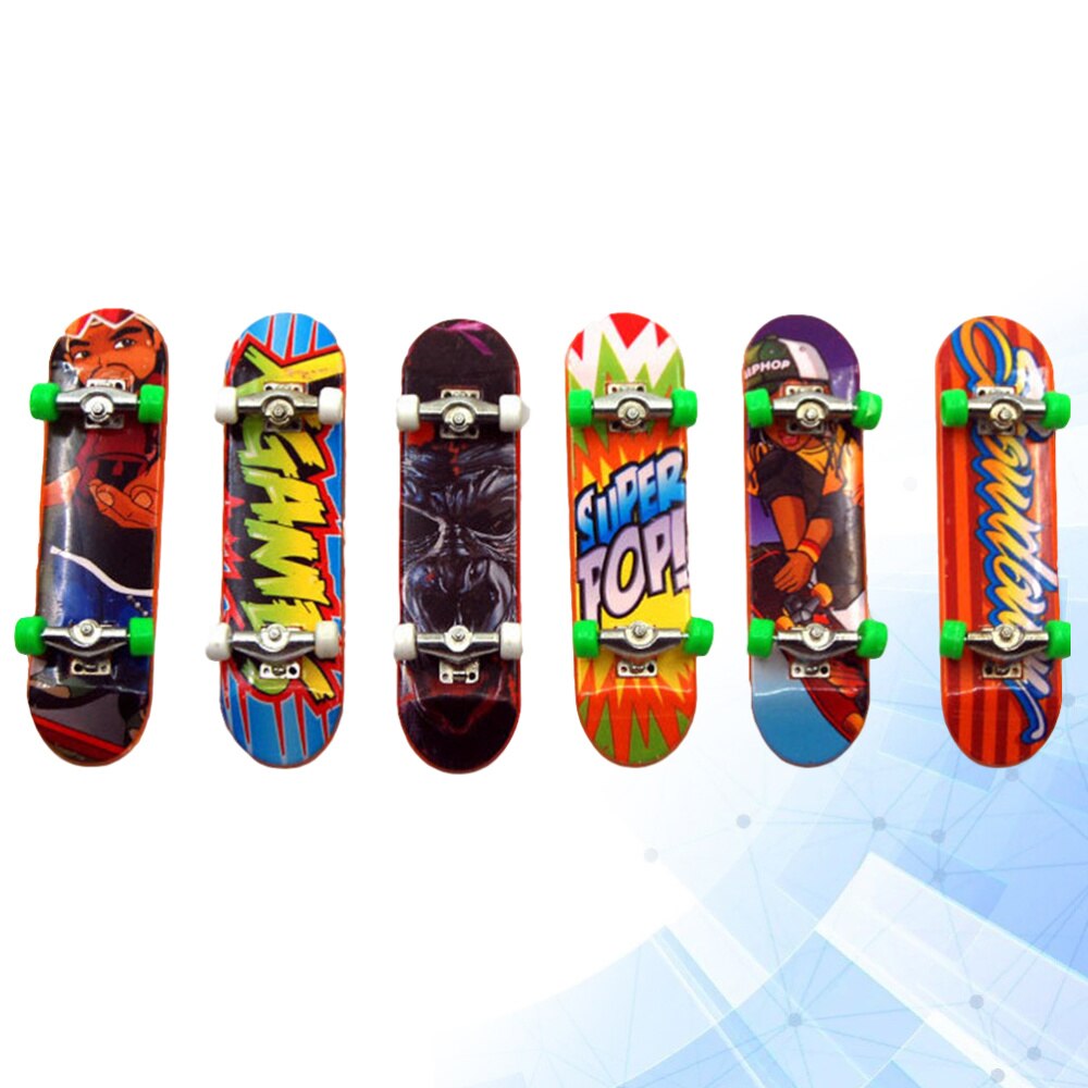 6PCS Mini Skateboard Deck Truck Finger Board Park ... – Grandado