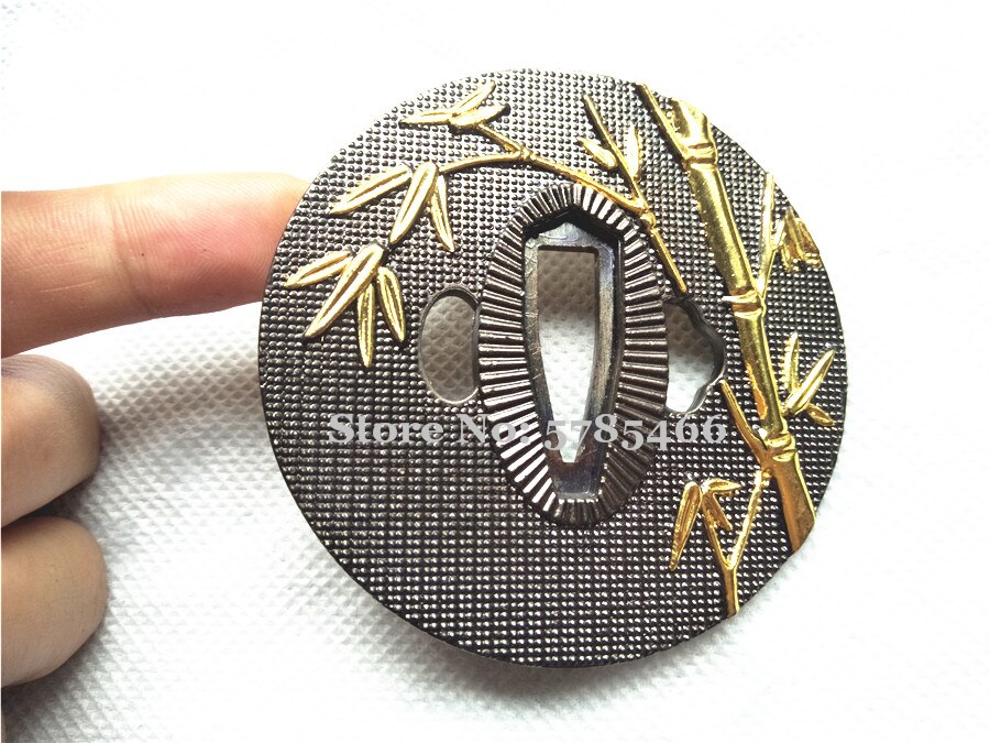 Bamboo Theme Metal Crafts Kirsite Sword Guard for ... – Grandado