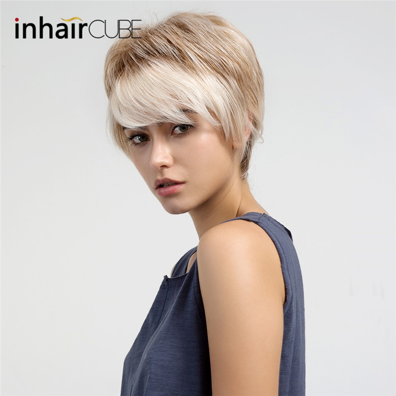 Inhair Cube 10 Inch Women Ombre Long Straight Mixe... – Grandado