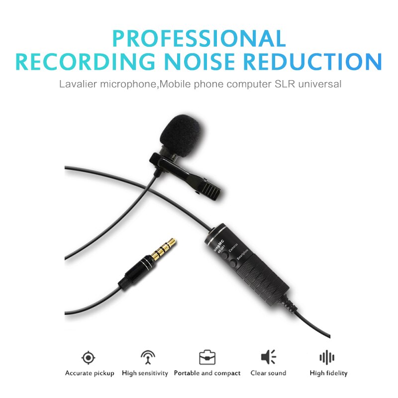 3.5mm Omni Directional Lavalier Dual-Head Mic Nois... – Grandado