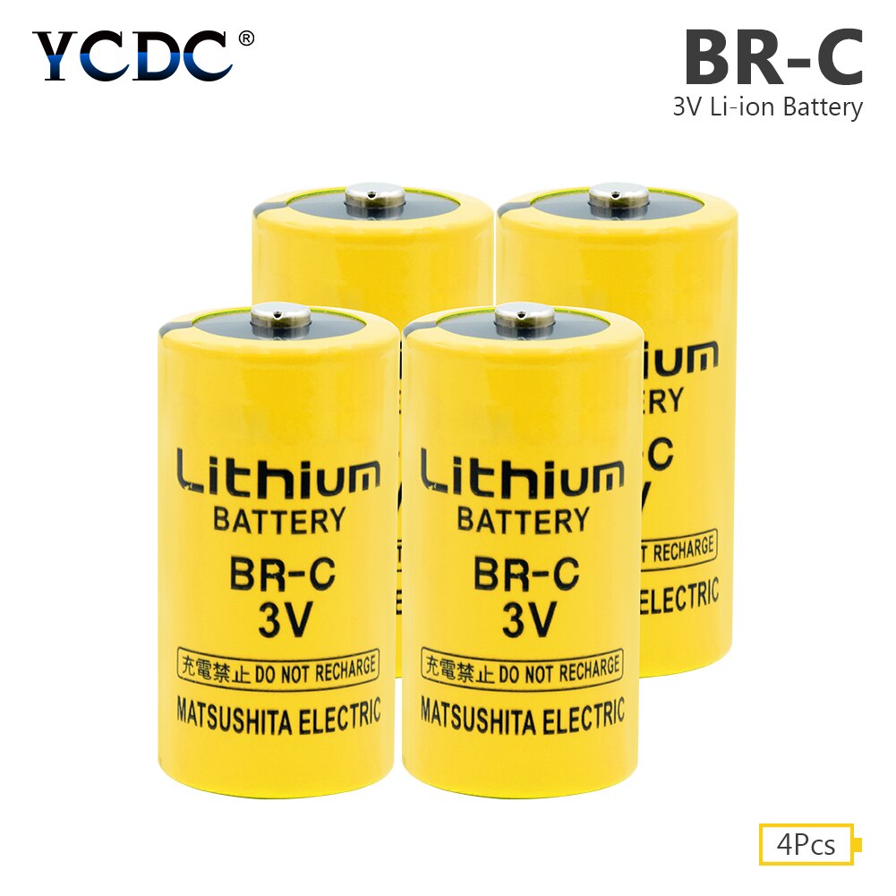 YCDC 4pcs BR-C Battery 3V 2200mAh PLC FANUC C Size... – Vicedeal