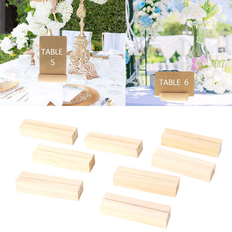 6/10Pcs DIY Wooden Photo Stand Business Card Pictu... – Vicedeal
