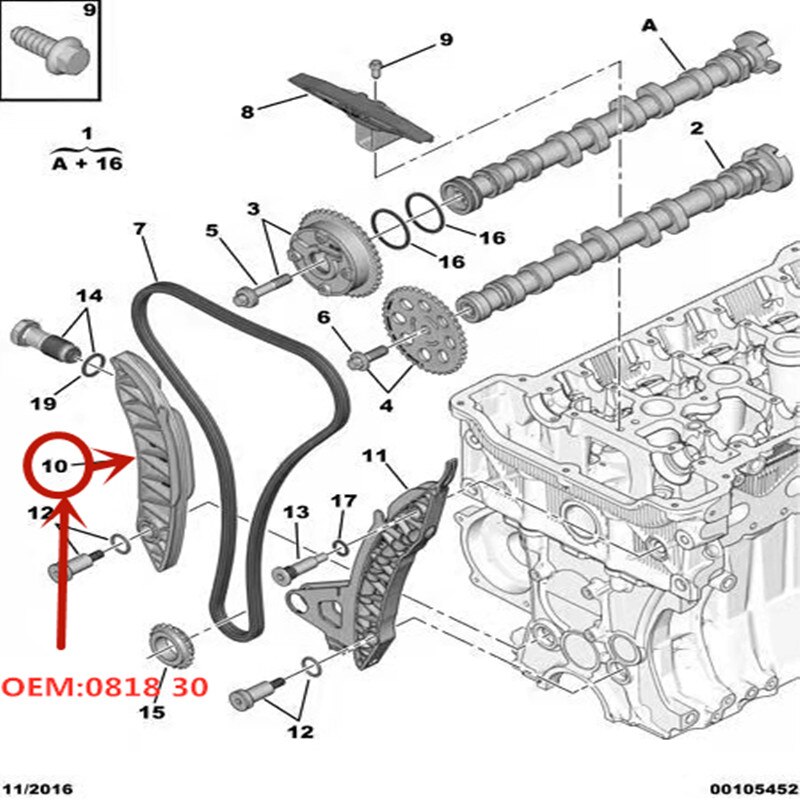 Cadena de distribución para coche, compatible con ... – Grandado