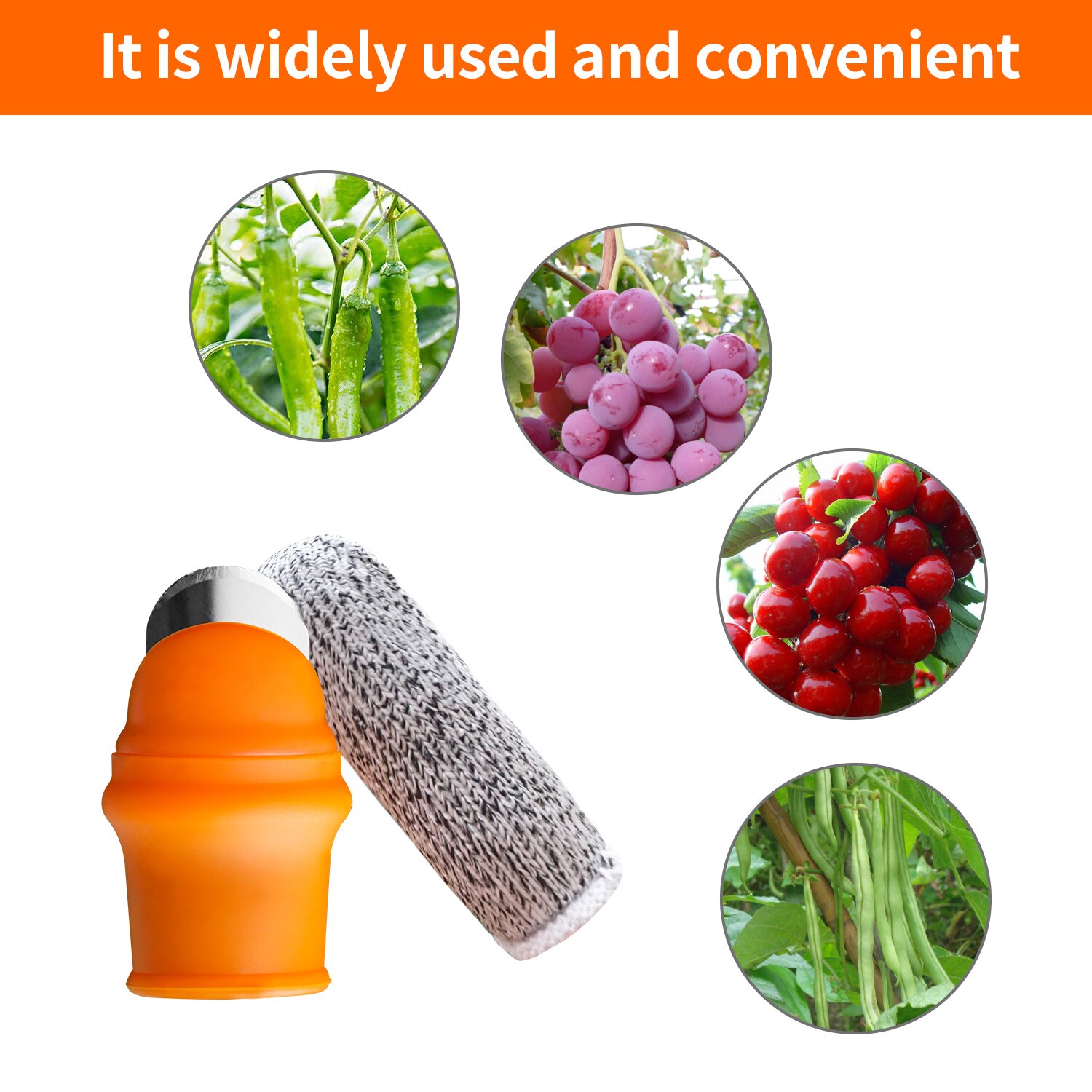 Duim Mes Tuin Siliconen Vinger Mes Oogsten Plant Mes Tuingereedschap ...