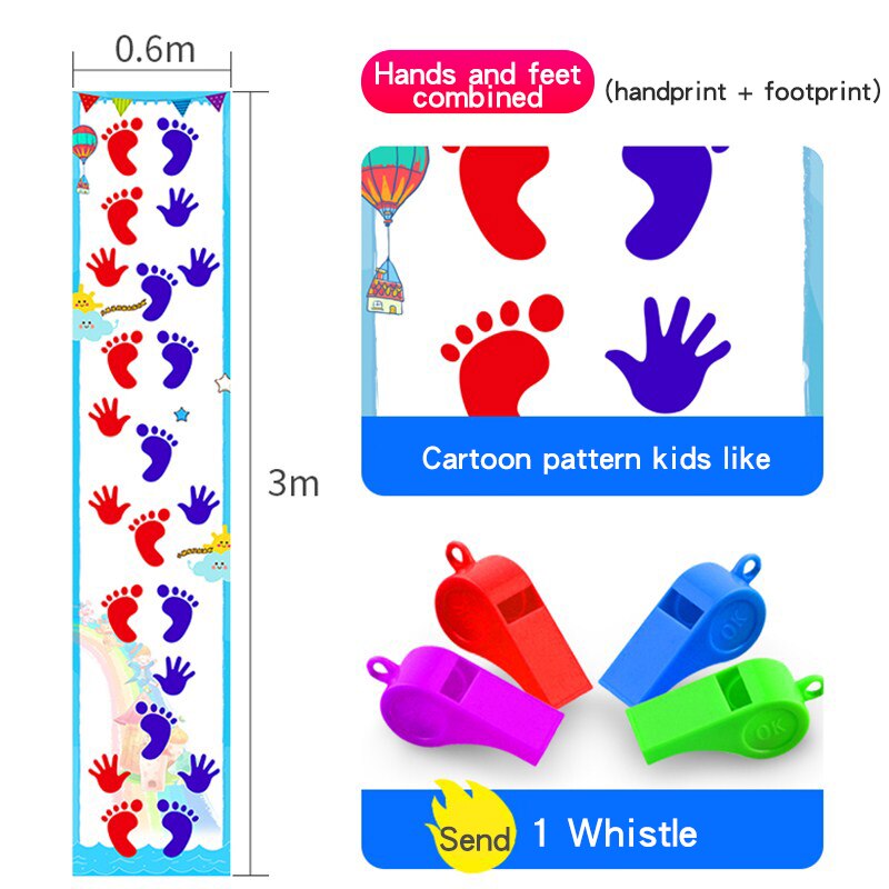 Kids Hand And Feet Game Jumping Carpet Mat Childre... – Grandado