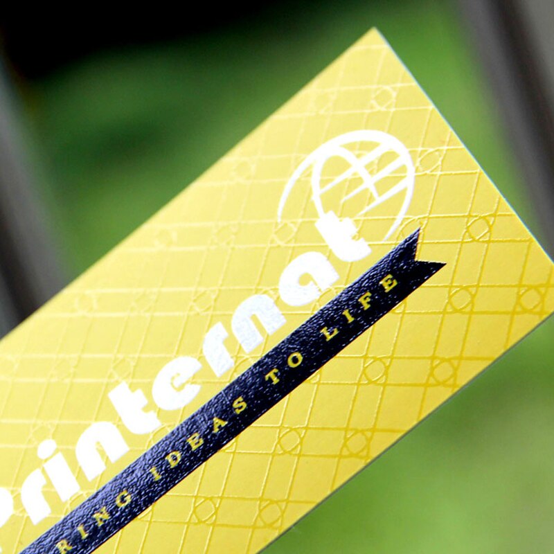 300gsm Raised Clear Ink Name Card Spot UV Business... – Grandado