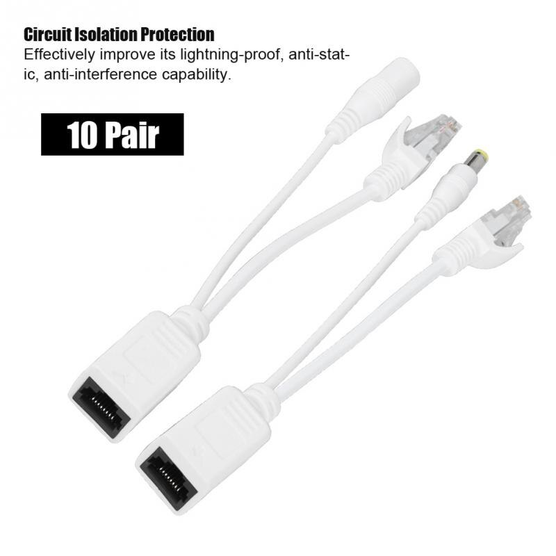 10 paar DC 12 V IP Kamera POE RJ45 Kabel Energie ü... – Grandado