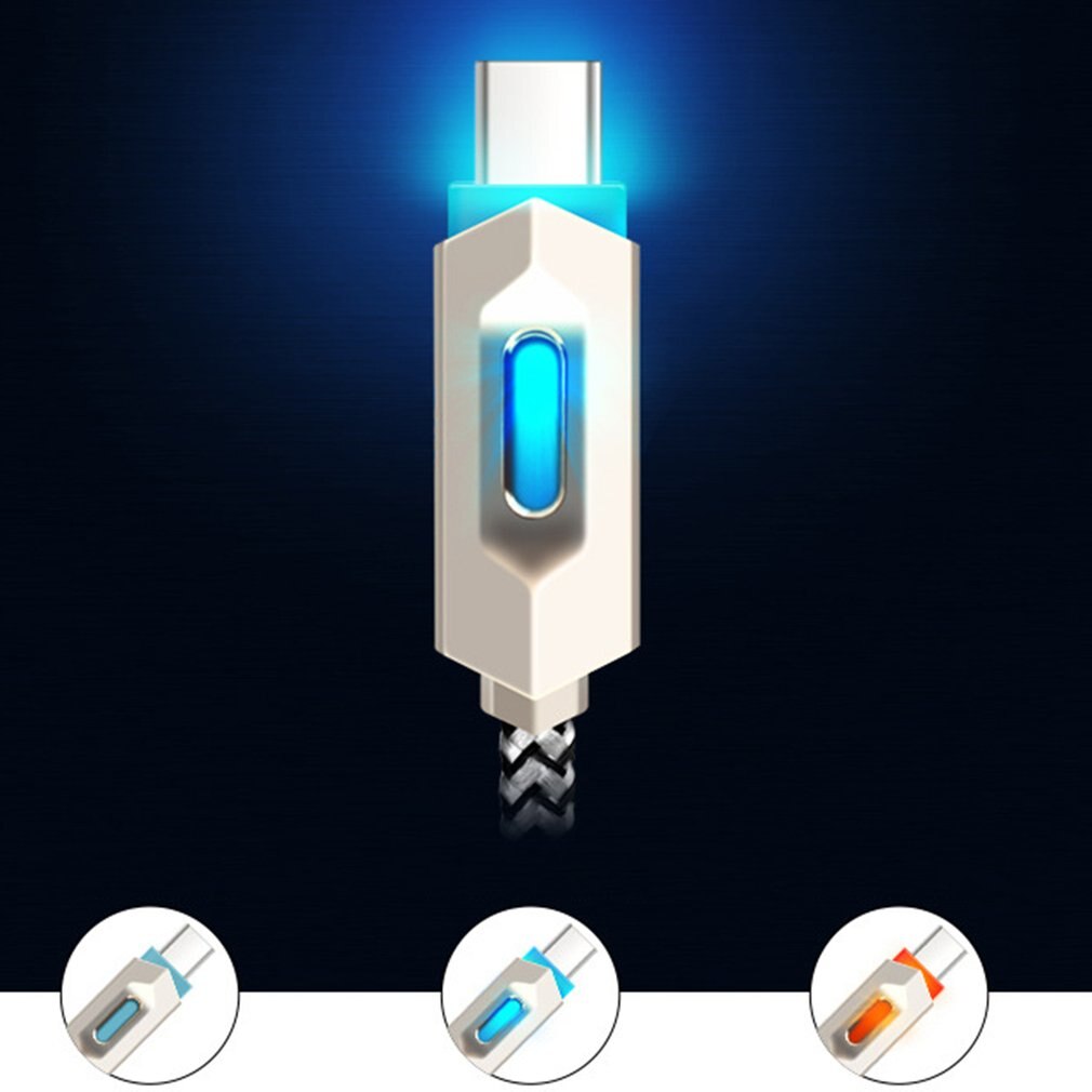 Mobile LED Charger Cable Nylon Braided Cable Charg... – Grandado