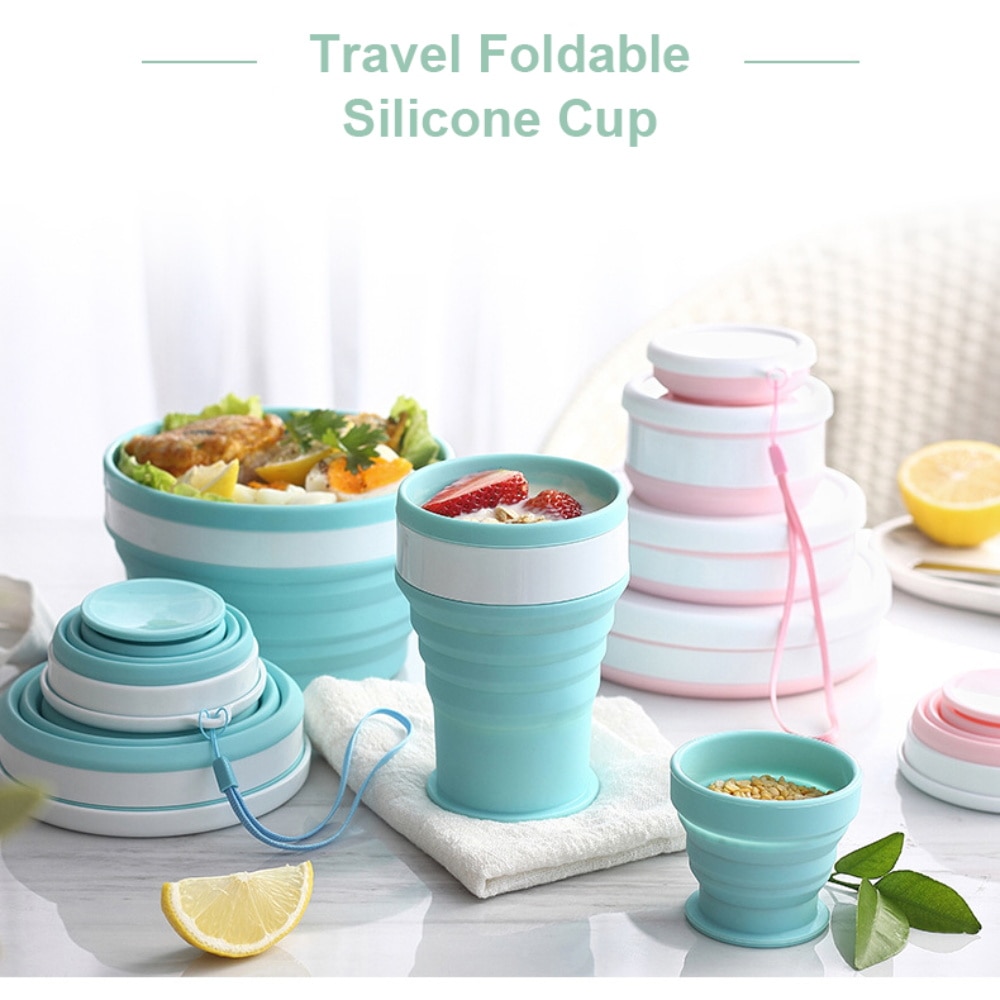 Silicone Folding Mug Portable Travel Telescopic Co... – Grandado