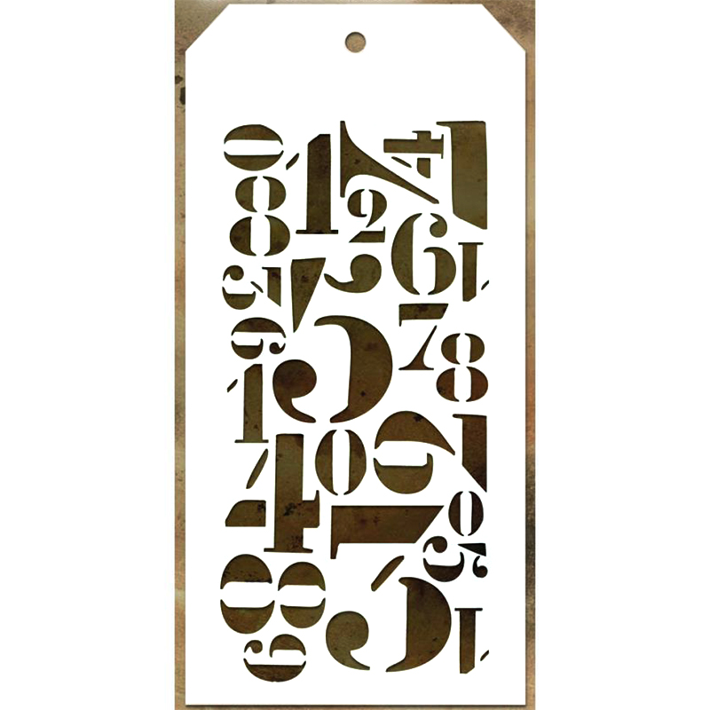 Irregular Number Label Tag Plastic Stencil for Scr... – Vicedeal