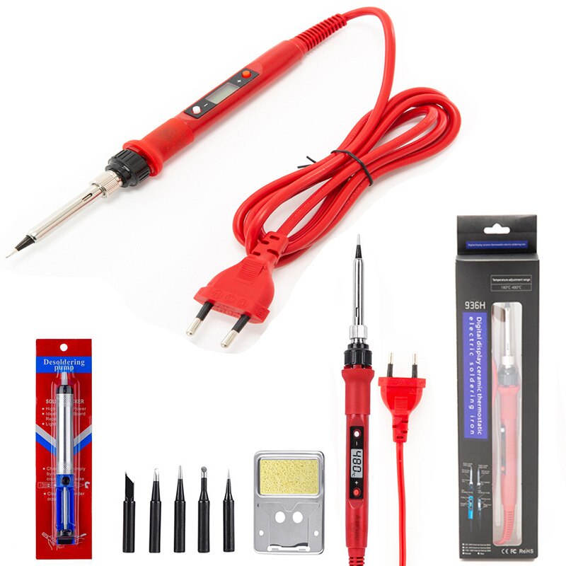 Adjustable Temperature LCD Soldering iron kit 110V... – Grandado