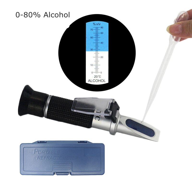 Handheld Alkohol Refraktometer 0-80% v/v HYDROMETE... – Vicedeal