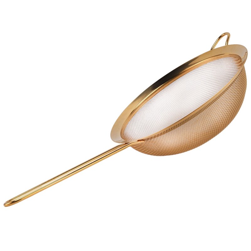 Stainless Steel Fine Mesh Oil Strainer Golden Flou... – Grandado