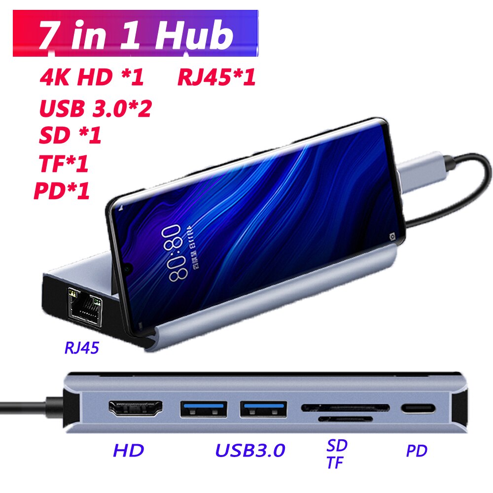 Type C USB Hub Dex Station HDMI-compatible Hub Usb... – Vicedeal