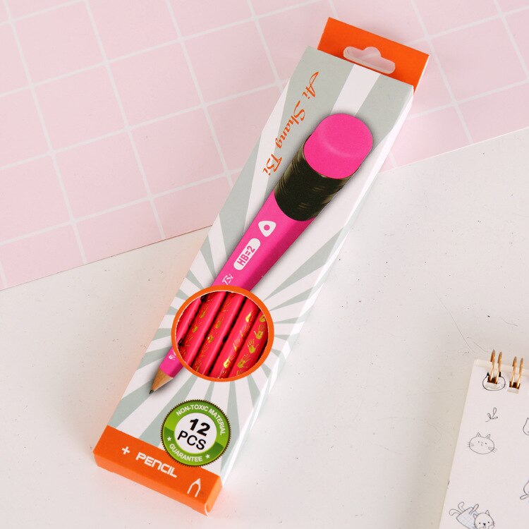 12 Pencils/box wood Personality pencil With eraser... – Vicedeal