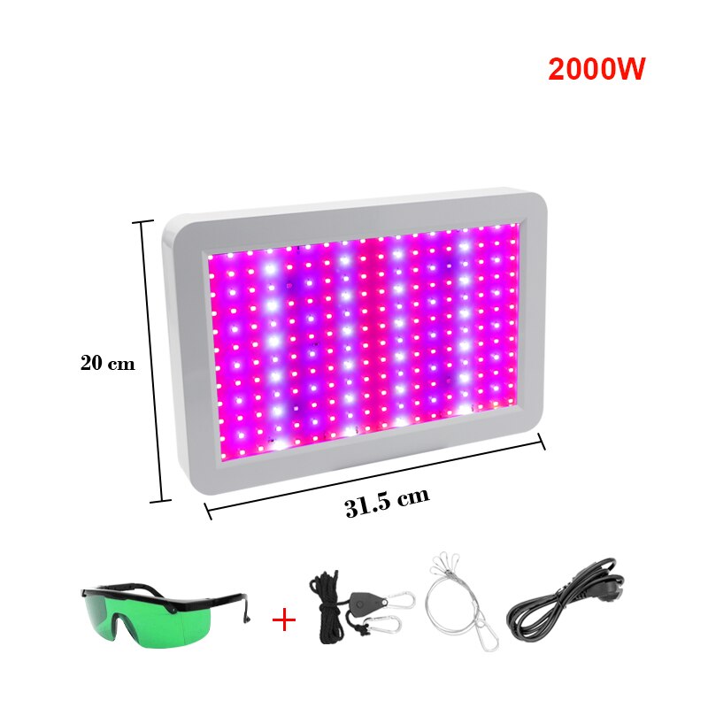 LED Grow Light 3000W Phyto Grow Lamp 265V Phytolam... – Grandado