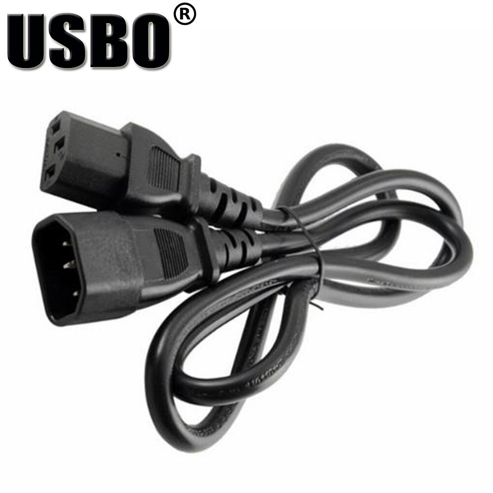 Black 2.0M Aluminum Copper CE certificed IEC320 C1... – Grandado