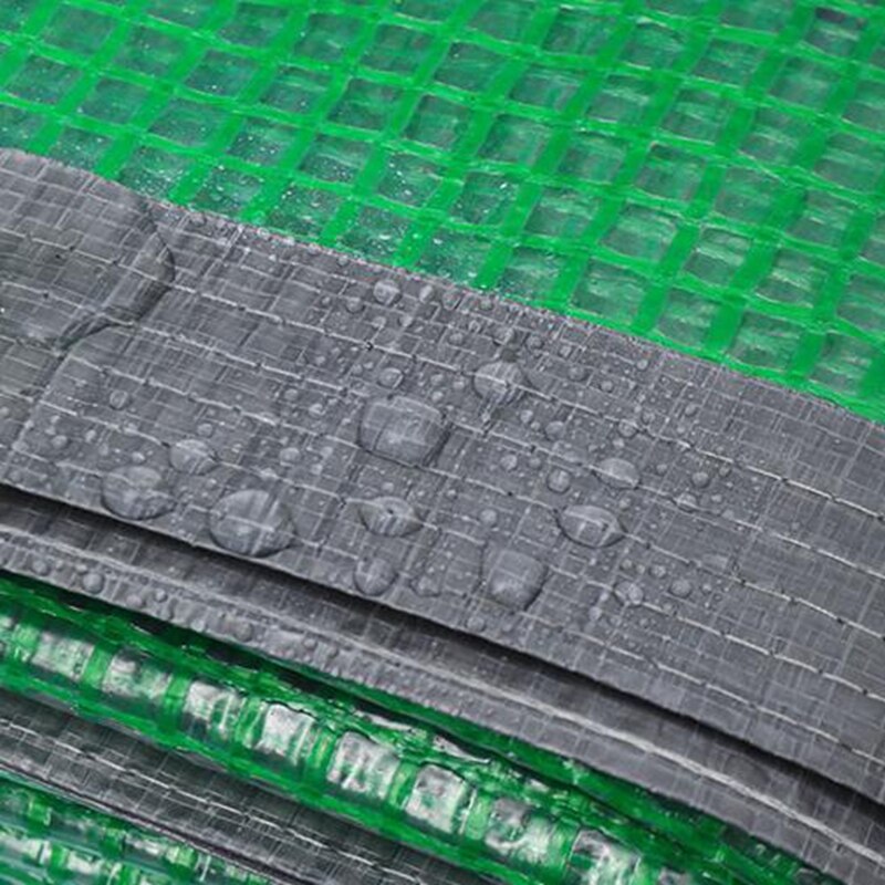 Green Grid Tarpaulin Transparent Plastic Waterproo... – Grandado