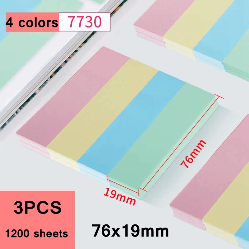 3 Stks/partij Deli 7730-7738 Kleur Notitie Papier ... – Vicedeal