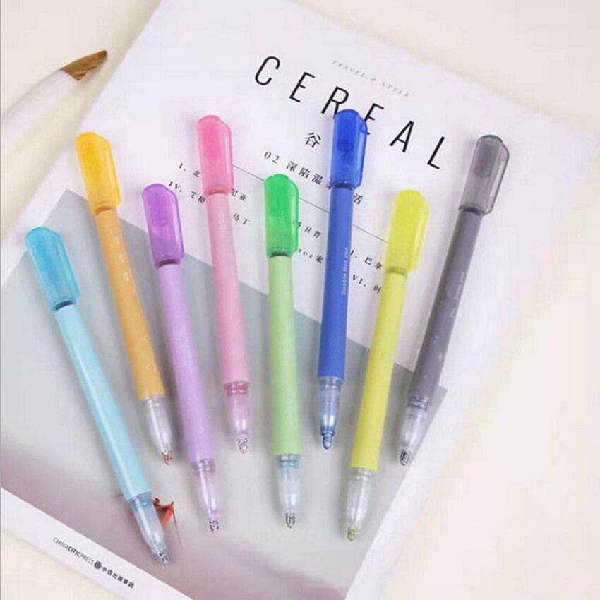 8 pcs/set Highlighter Marker pen Round head Draw M... – Grandado