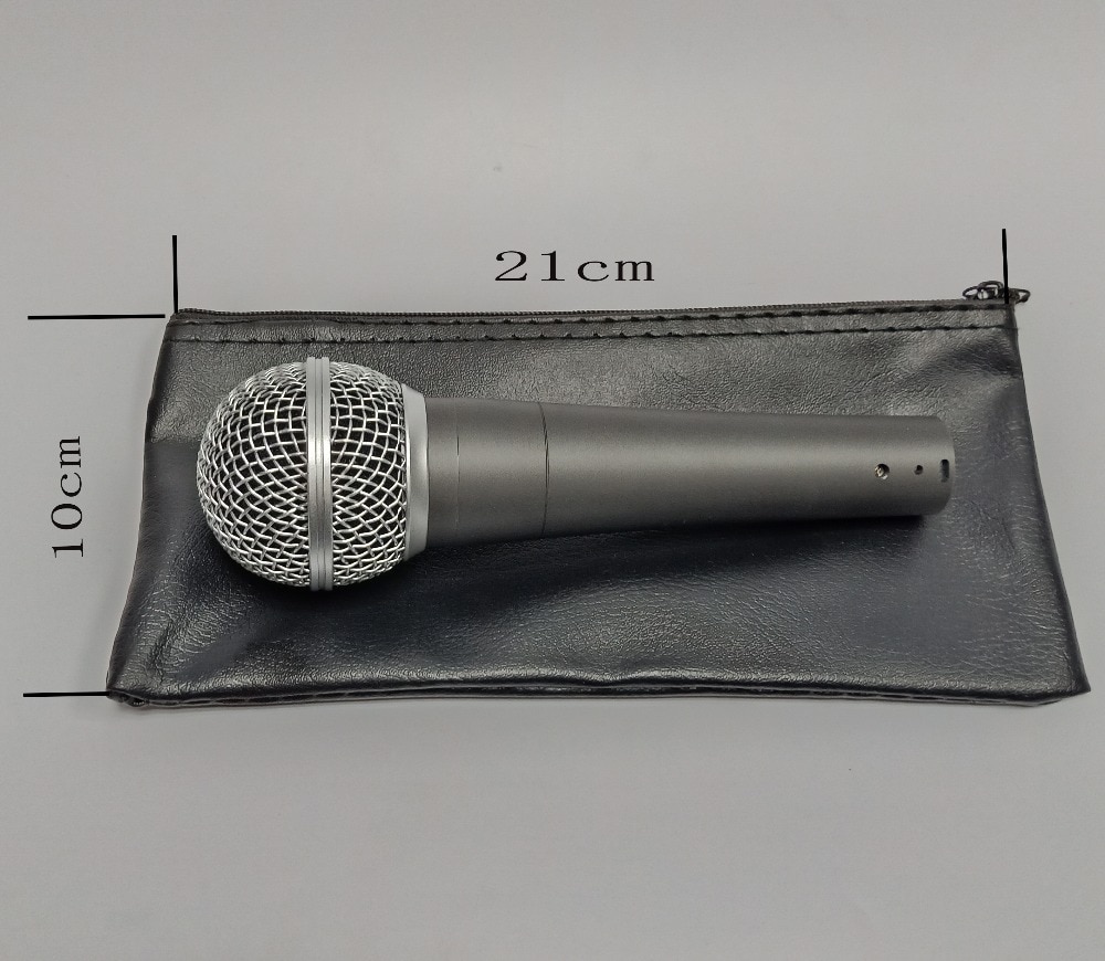 PU leer rits bedrade handheld microfoon mic bag ca... – Vicedeal