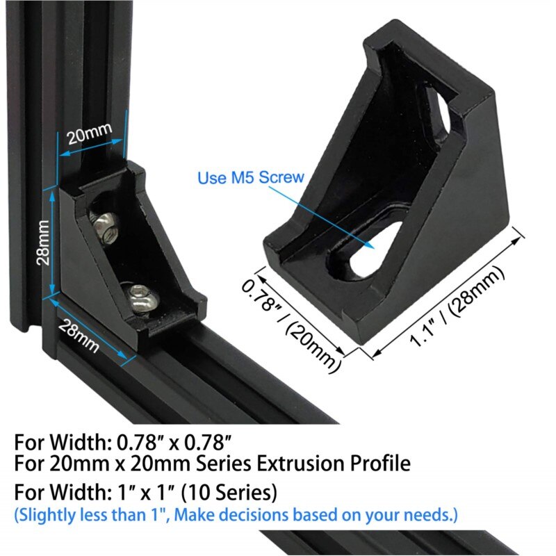 20pcs 20x28 Angle Bracket Right Angle Series Conne... – Grandado