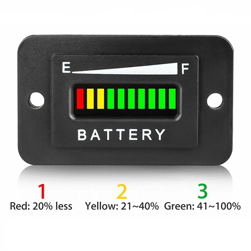 New36 Volt Battery Indicator Meter Gauge ATV for E... – Grandado