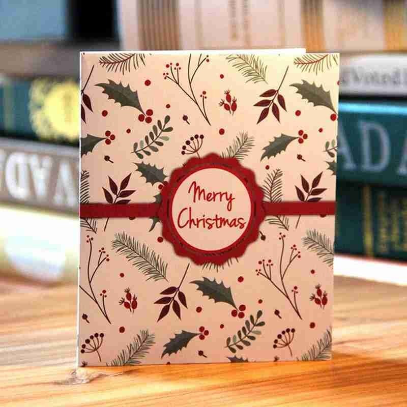 Greeting Cards Christmas Decorations 3D Card Santa... – Grandado