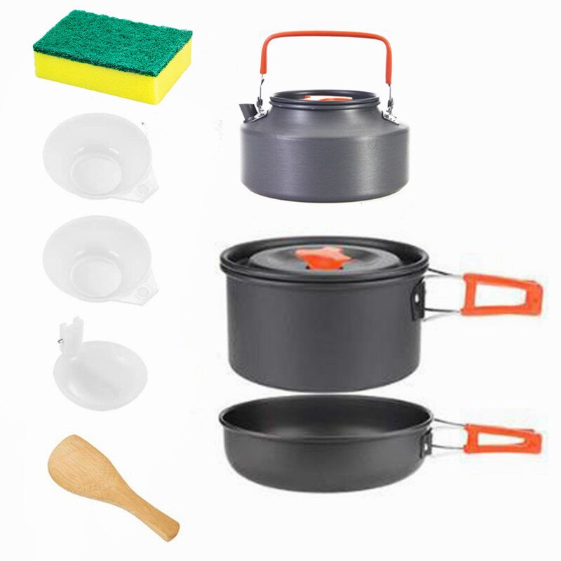 Hiker's camping cooker, 3 pieces/set of frying pan... – Vicedeal