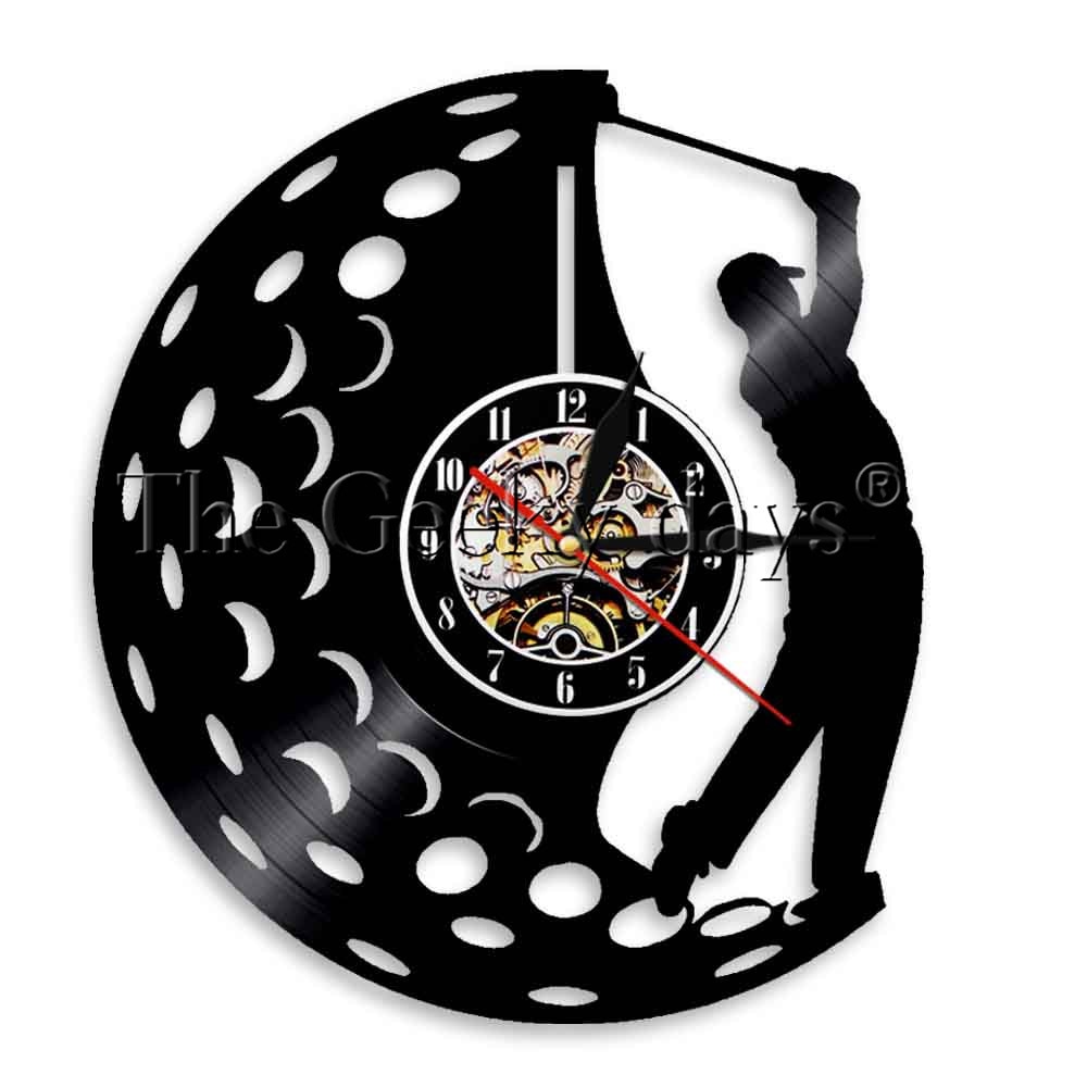 1Piece Playing Golf Club Vinyl Record Wall Clock L... – Vicedeal