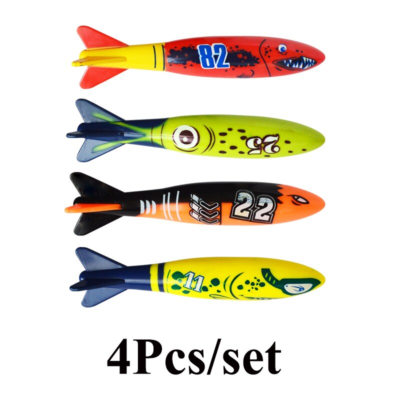 Summer Diving Toys Shark Torpedo Rocket Throwing T... – Grandado