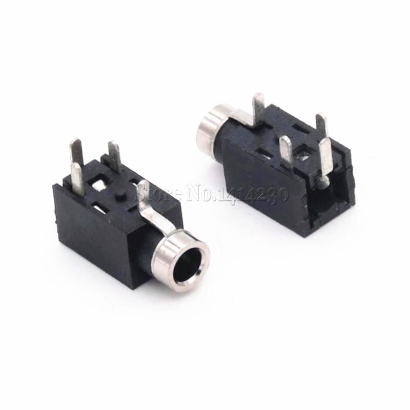 10 Uds 2,5mm conector de Audio 4 Pin DIP conector ... – Grandado