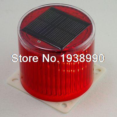 (1)Red Solar Flasher LED Warning Beacon Light Oper... – Grandado