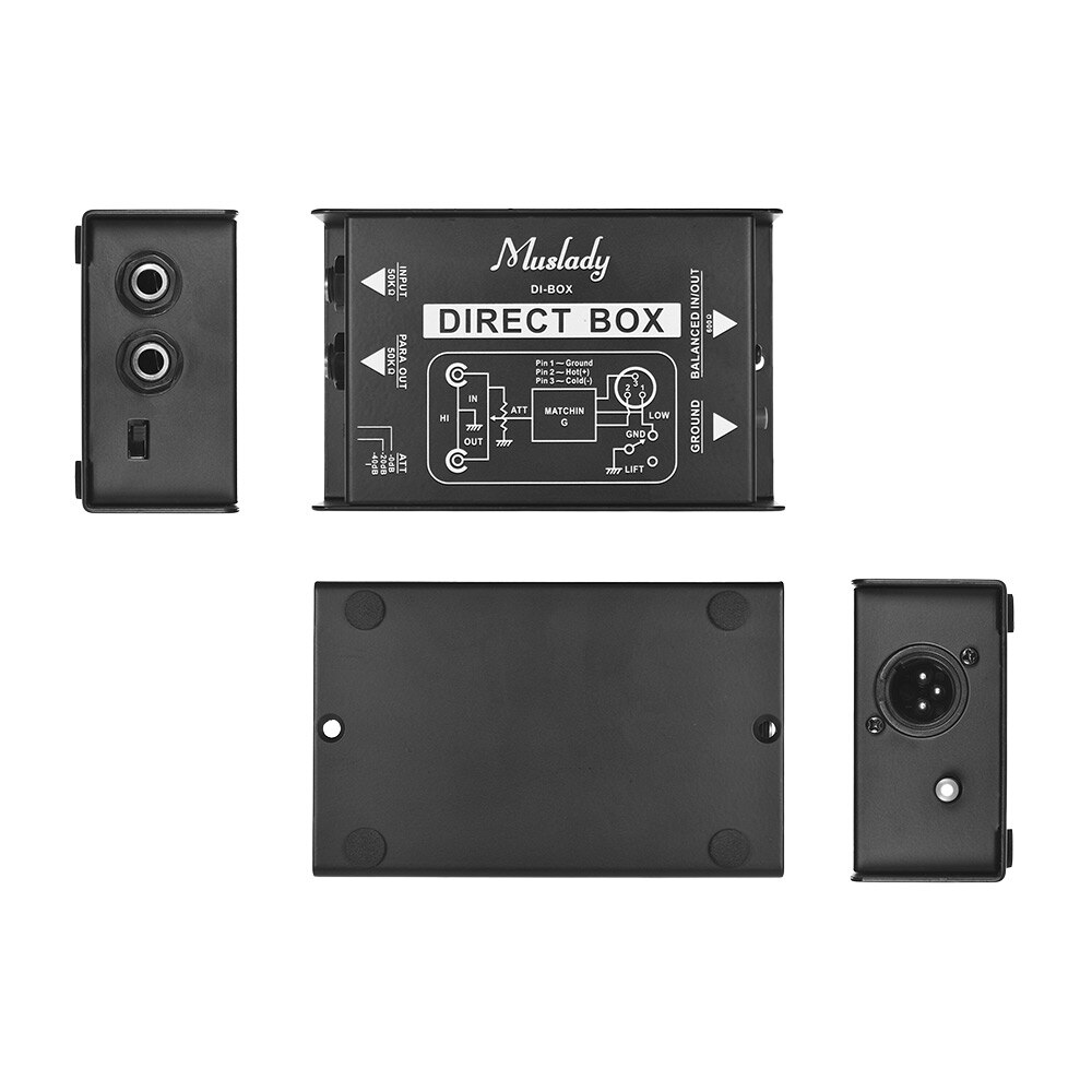 Muslady Single Channel Passive DI-Box Direct Injec... – Grandado