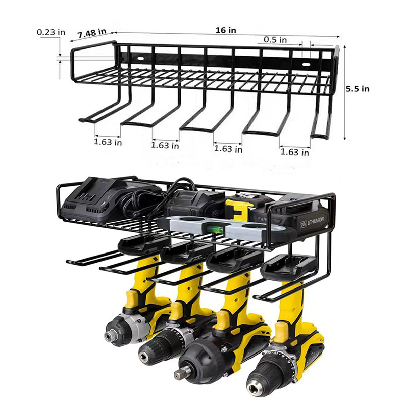 Wall-mounted Power Tool Rack Electric Drill Organi... – Vicedeal