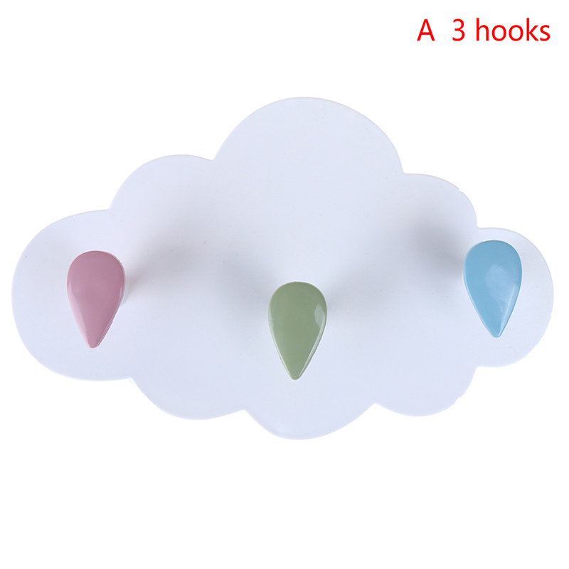 Söt stjärna måne moln form spikfri vägg klädkrokar... – Grandado